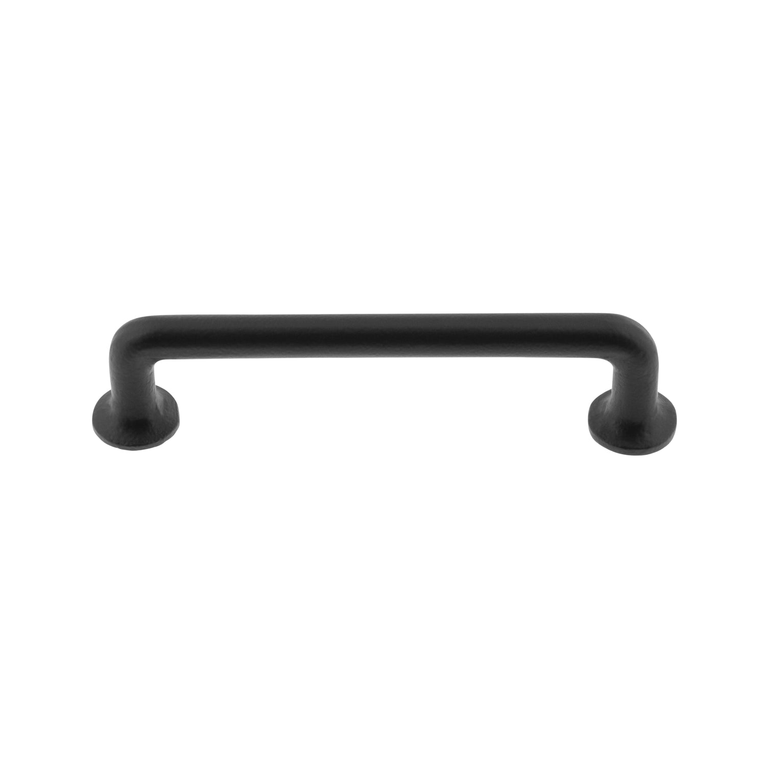 Barn 4" Round Corner Handle Cabinet Pull - Ageless Iron Hardware