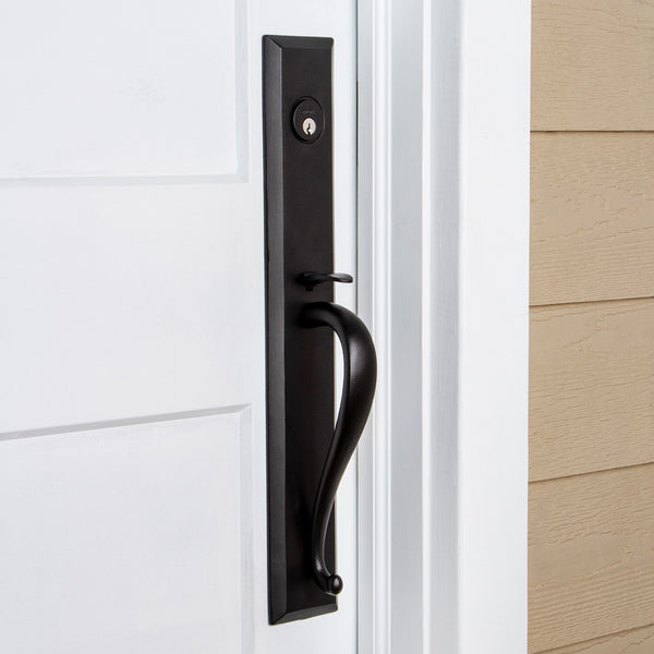 Keep One-Piece Handleset with A-Grip and Vale Plate with Tine Lever ...