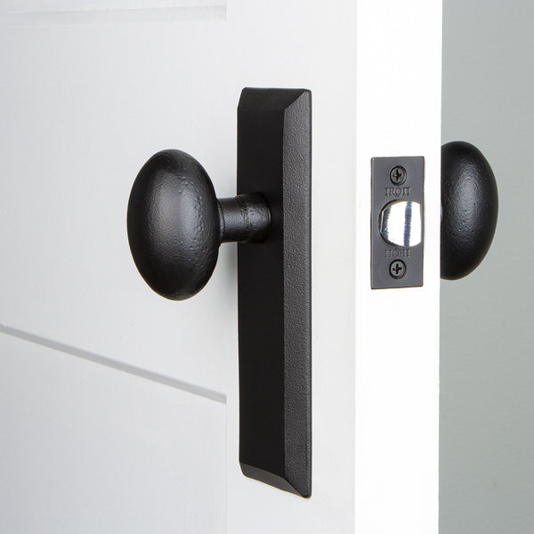 Keep Long Plate with Aeg Knob - Ageless Iron Hardware